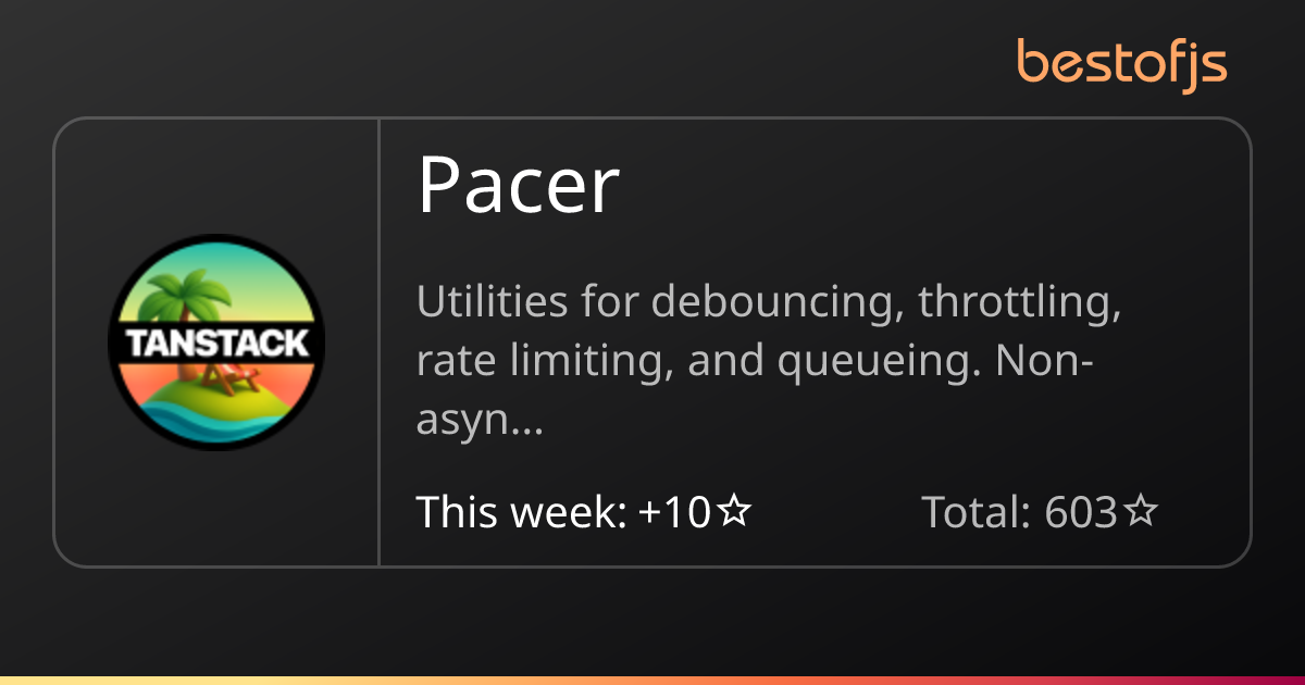 Best of JS • Pacer