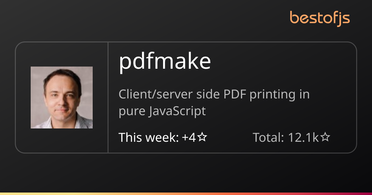 Best of JS • pdfmake
