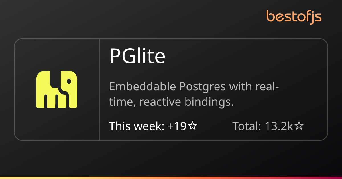 Best of JS • PGlite