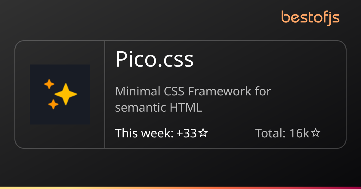 Best of JS • Pico.css