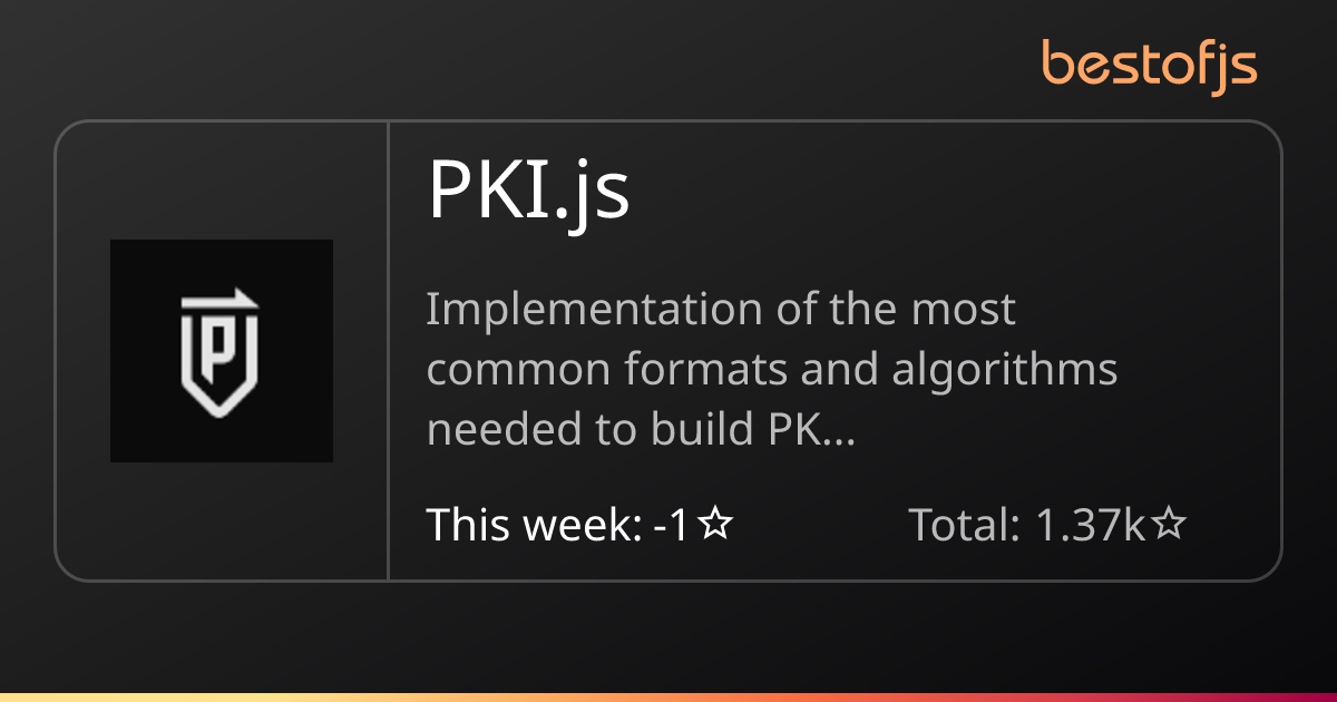 Best of JS • PKI.js
