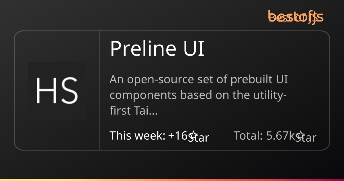 Best of JS • Preline UI Best of JS • Preline UI