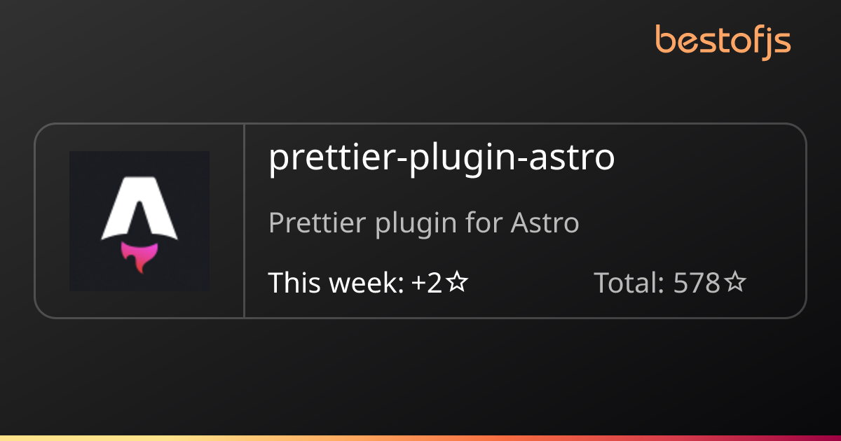 Best of JS • prettier-plugin-astro