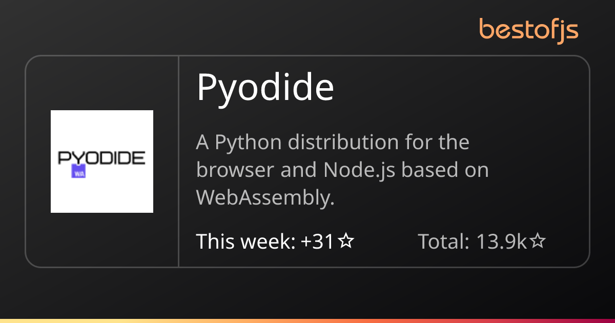 Best of JS • Pyodide