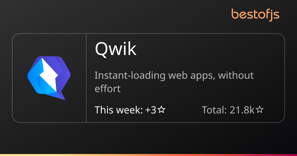 Best of JS • Qwik