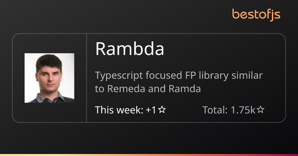 Best of JS • Rambda