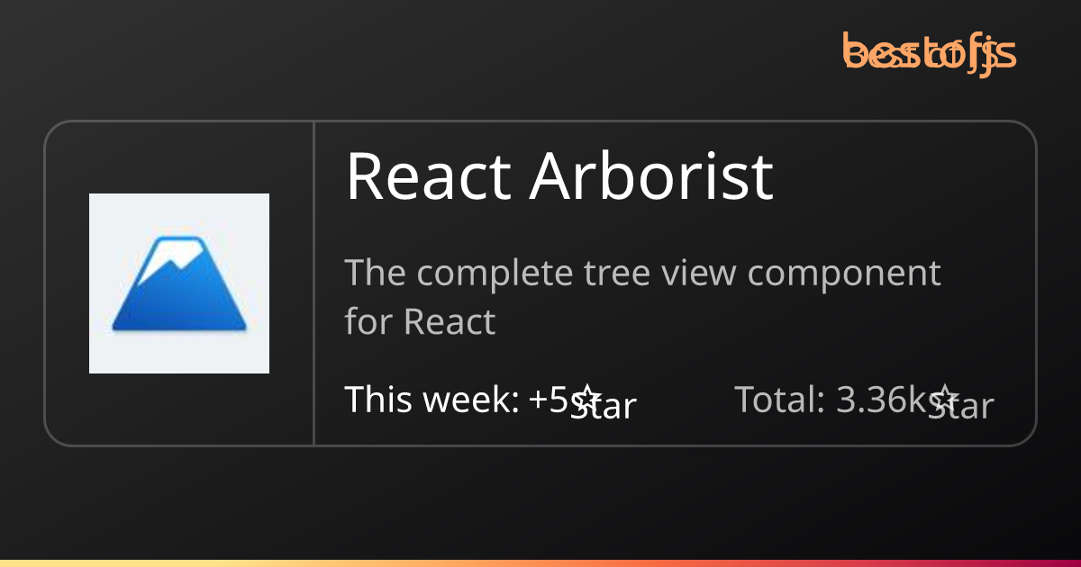 Best of JS • React Arborist Best of JS • React Arborist