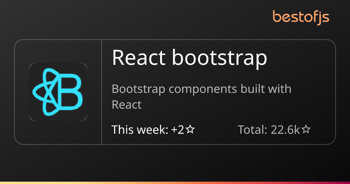 Best of JS • React bootstrap
