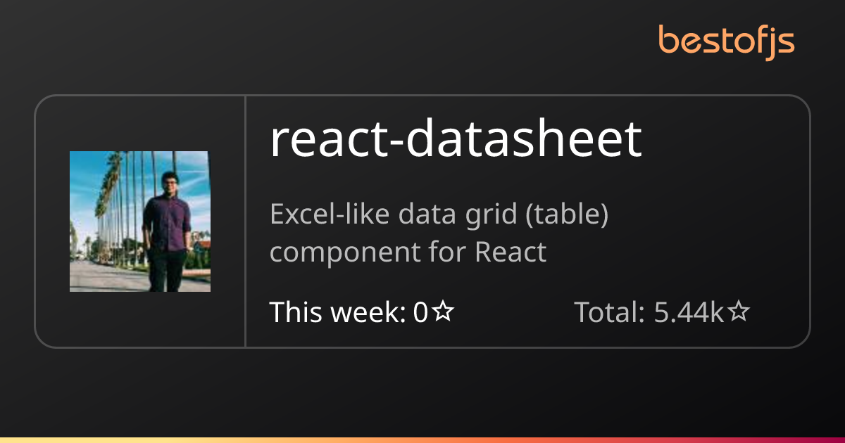 Best of JS • react-datasheet
