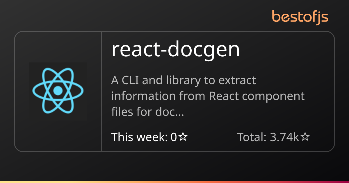 Best Of Js React Docgen