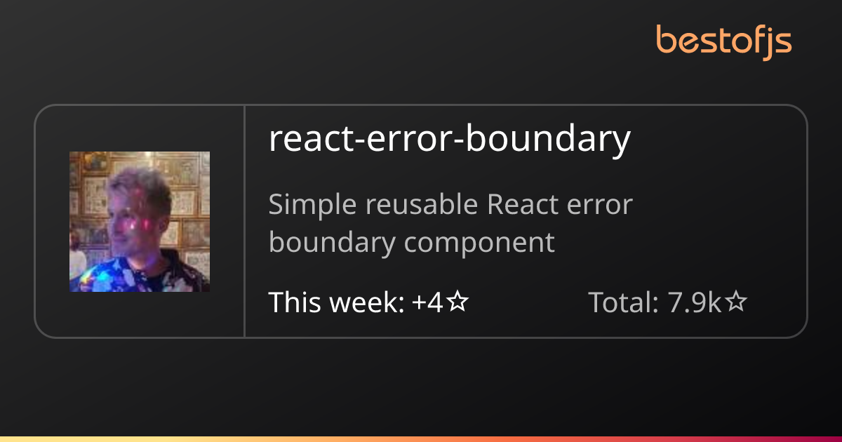 Best of JS • react-error-boundary