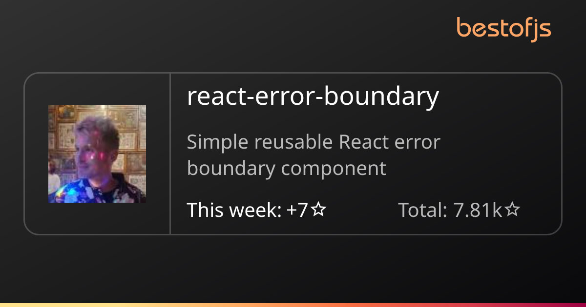 Best of JS • react-error-boundary