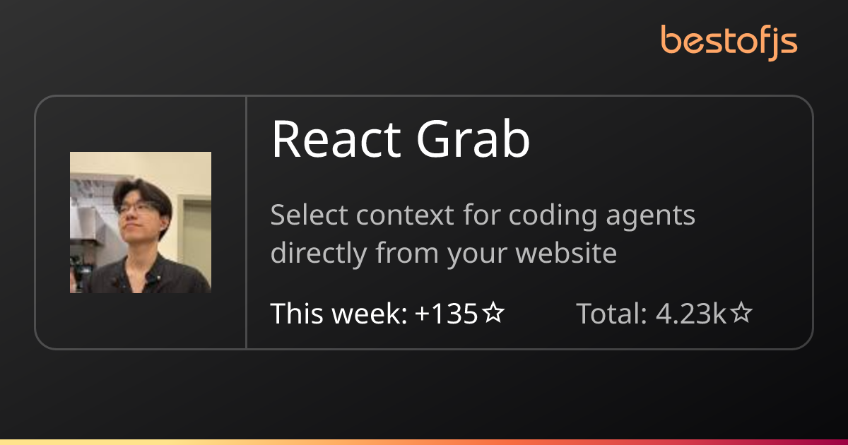 Best of JS • React Grab