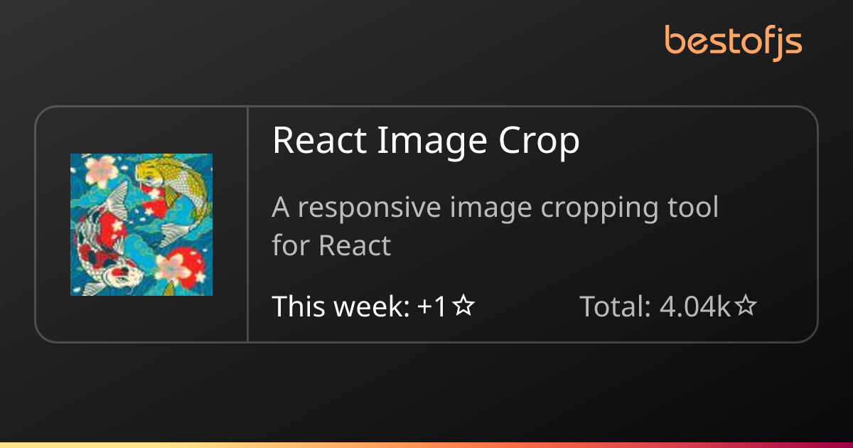 Best Of Js • React Image Crop