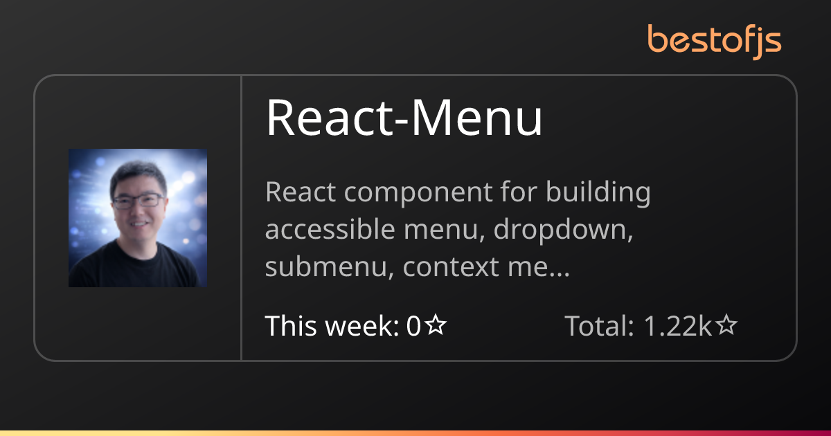 Best of JS • React-Menu