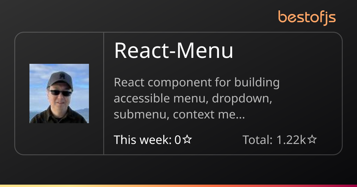 Best of JS • React-Menu