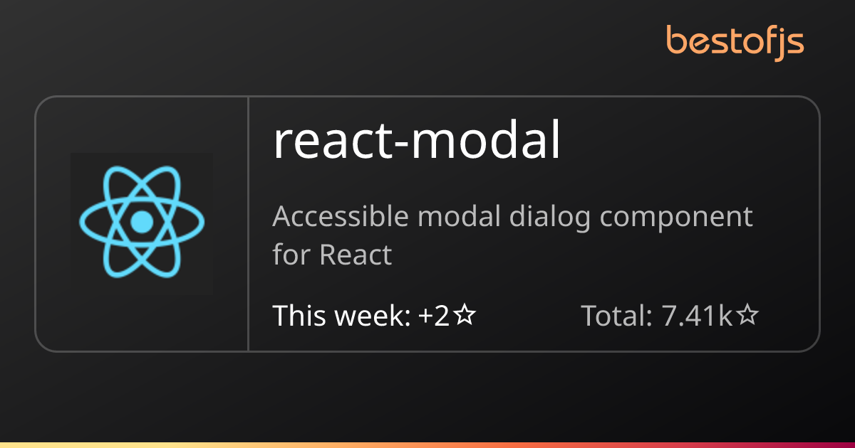 Best of JS • react-modal