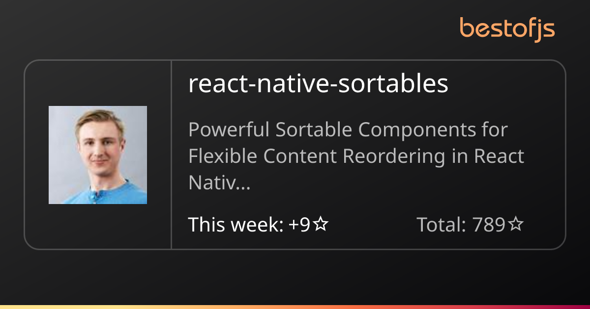 Best of JS • react-native-sortables
