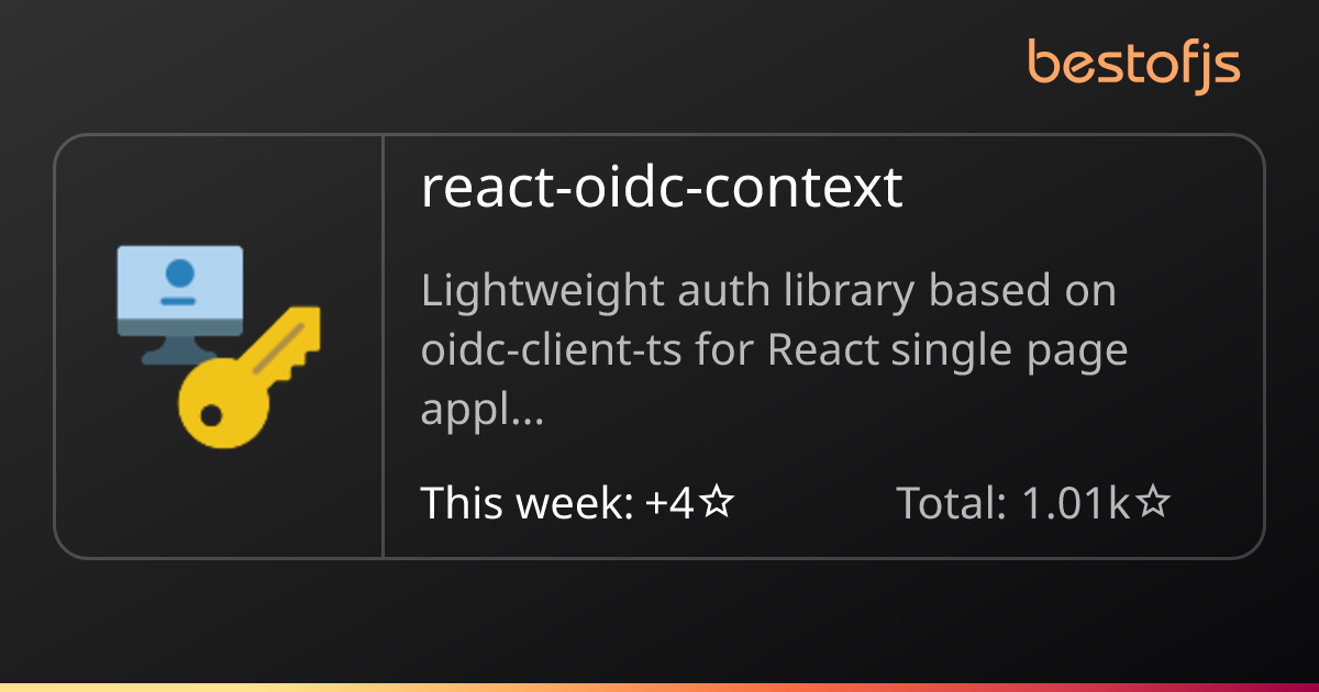 Best of JS • react-oidc-context
