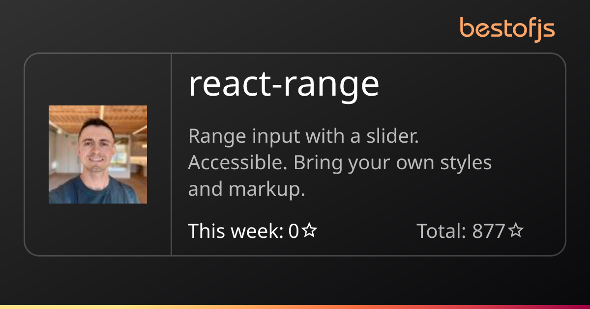 Best of JS • react-range