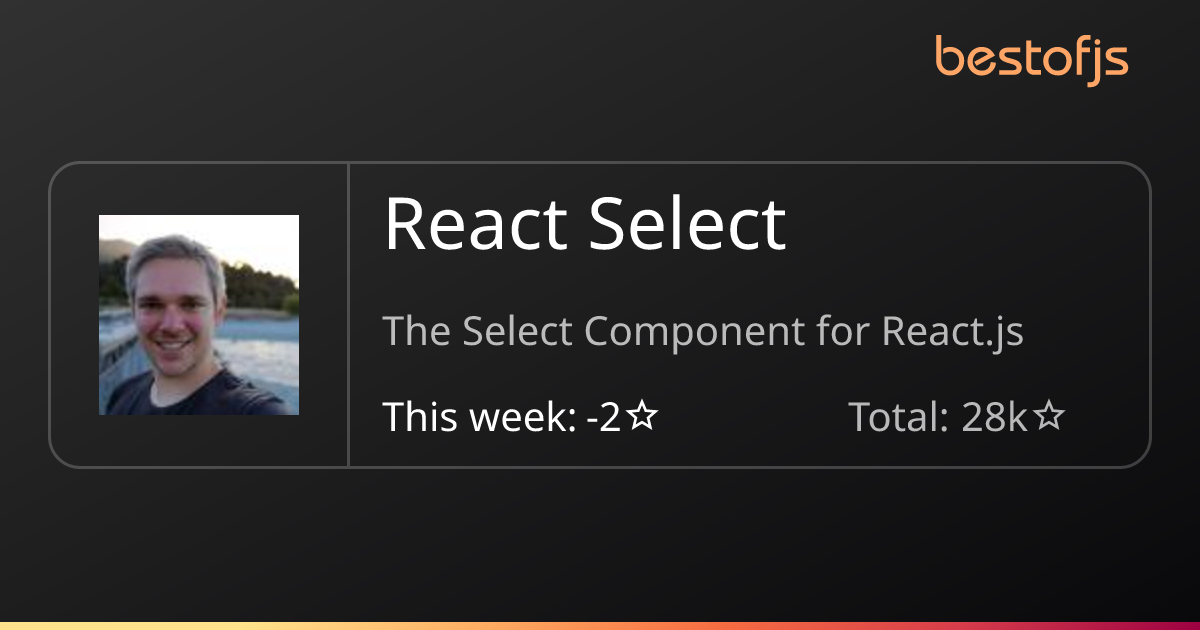 Best of JS • React Select