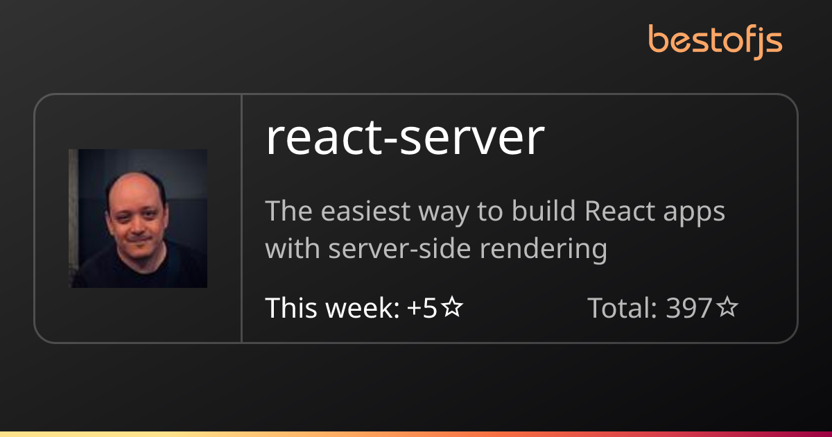 Best of JS • react-server