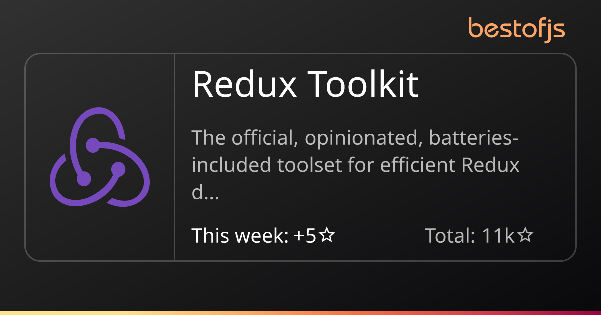 Best of JS • Redux Toolkit Best of JS • Redux Toolkit