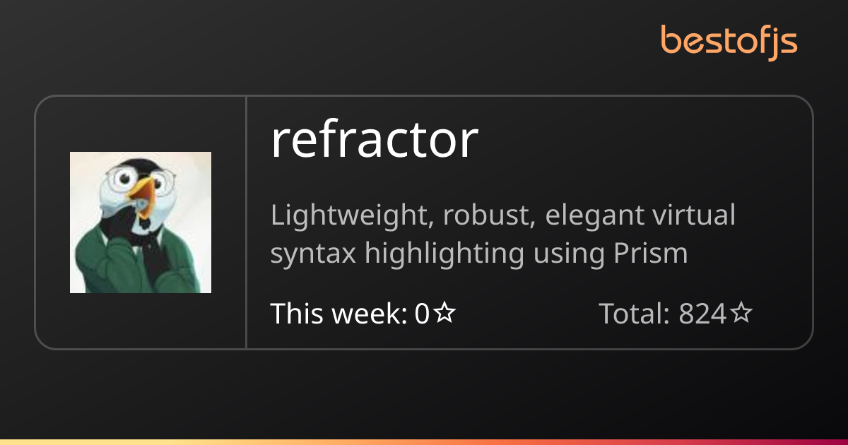 Best of JS • refractor