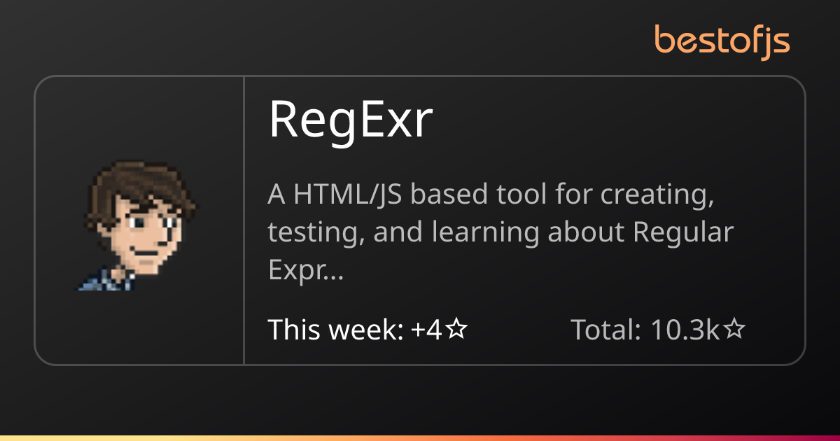 Best of JS • RegExr