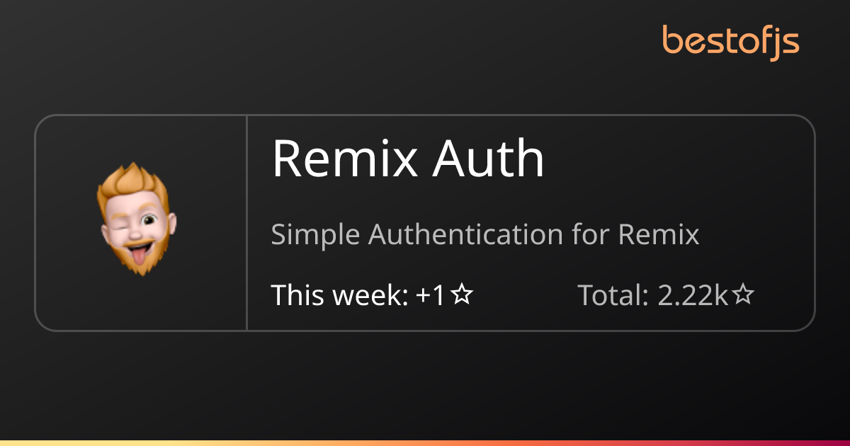 Best of JS • Remix Auth