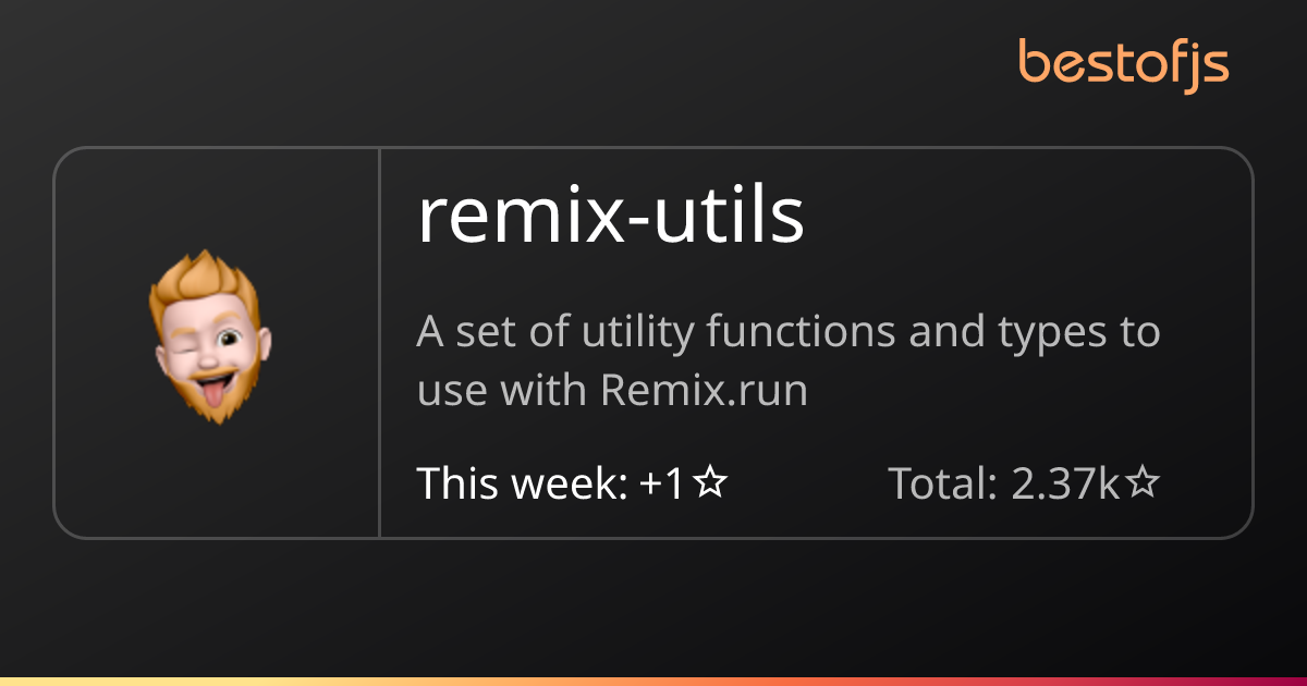 Best of JS • remix-utils