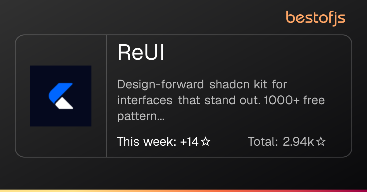 Best of JS • ReUI