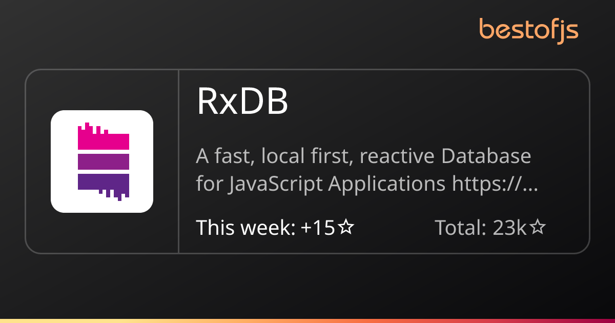 Best of JS • RxDB