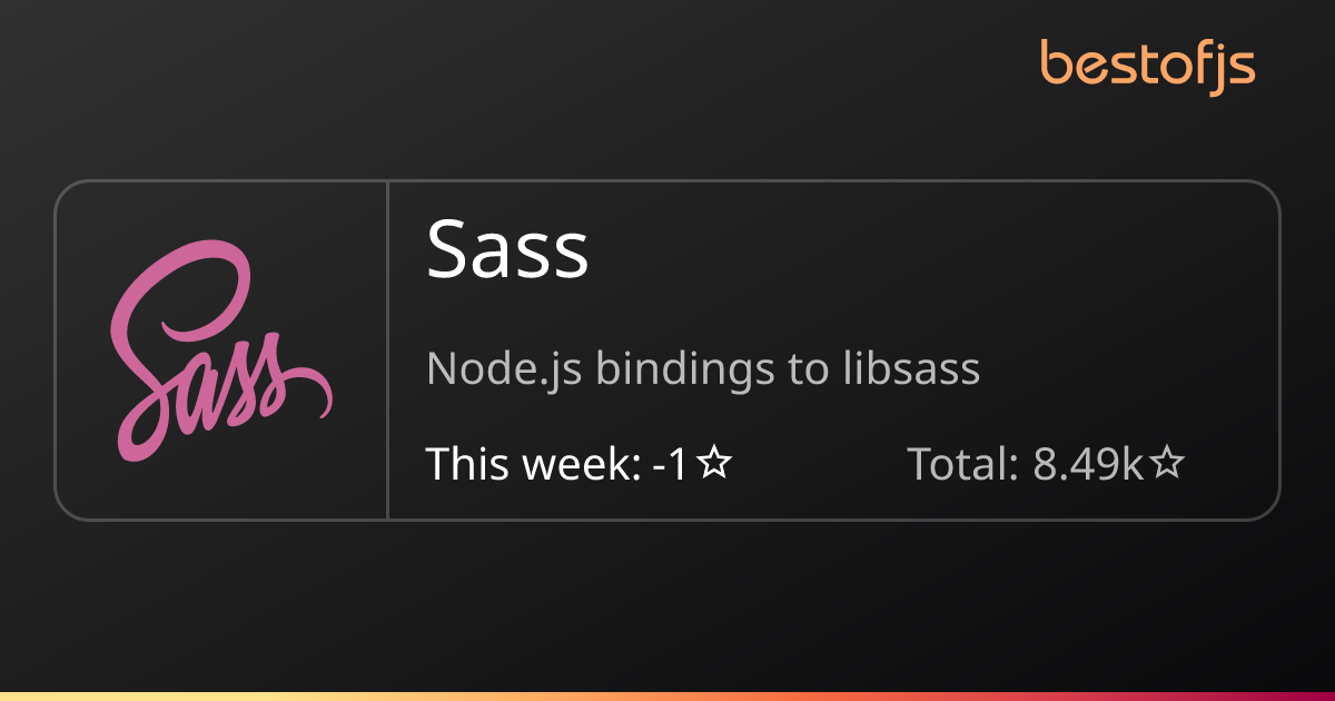 Best of JS • Sass