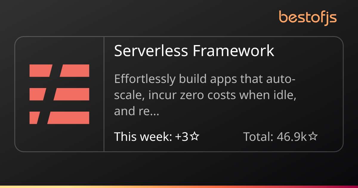 Best of JS • Serverless Framework
