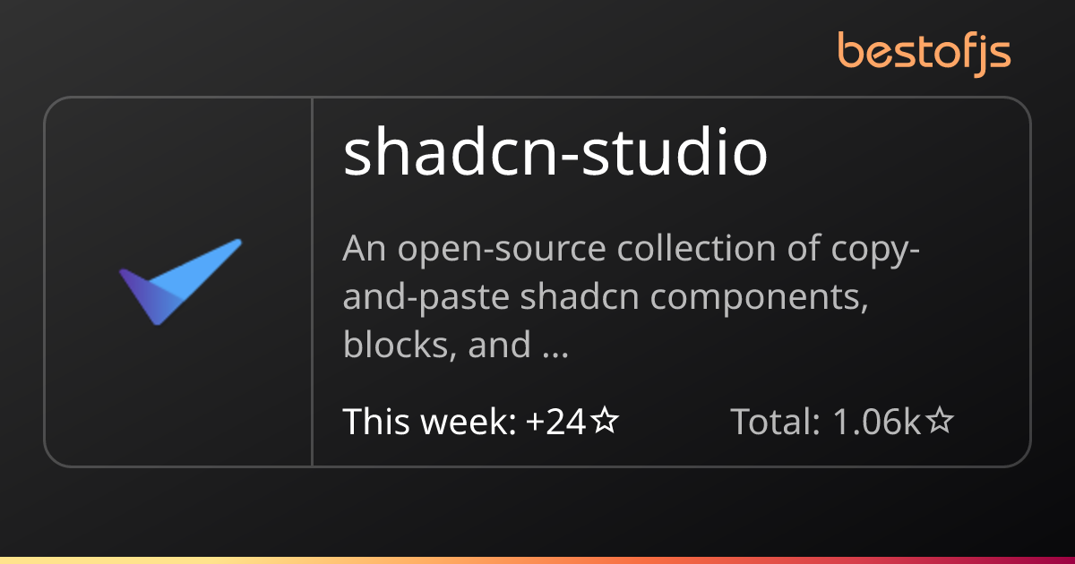 Best of JS • shadcn-studio