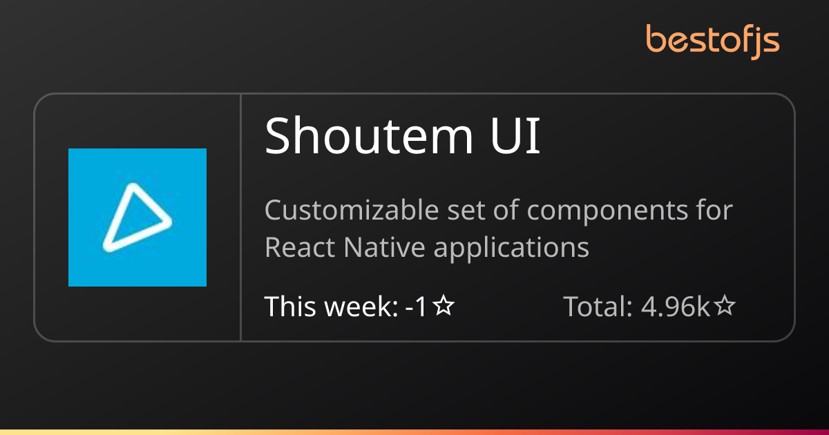 Best of JS • Shoutem UI
