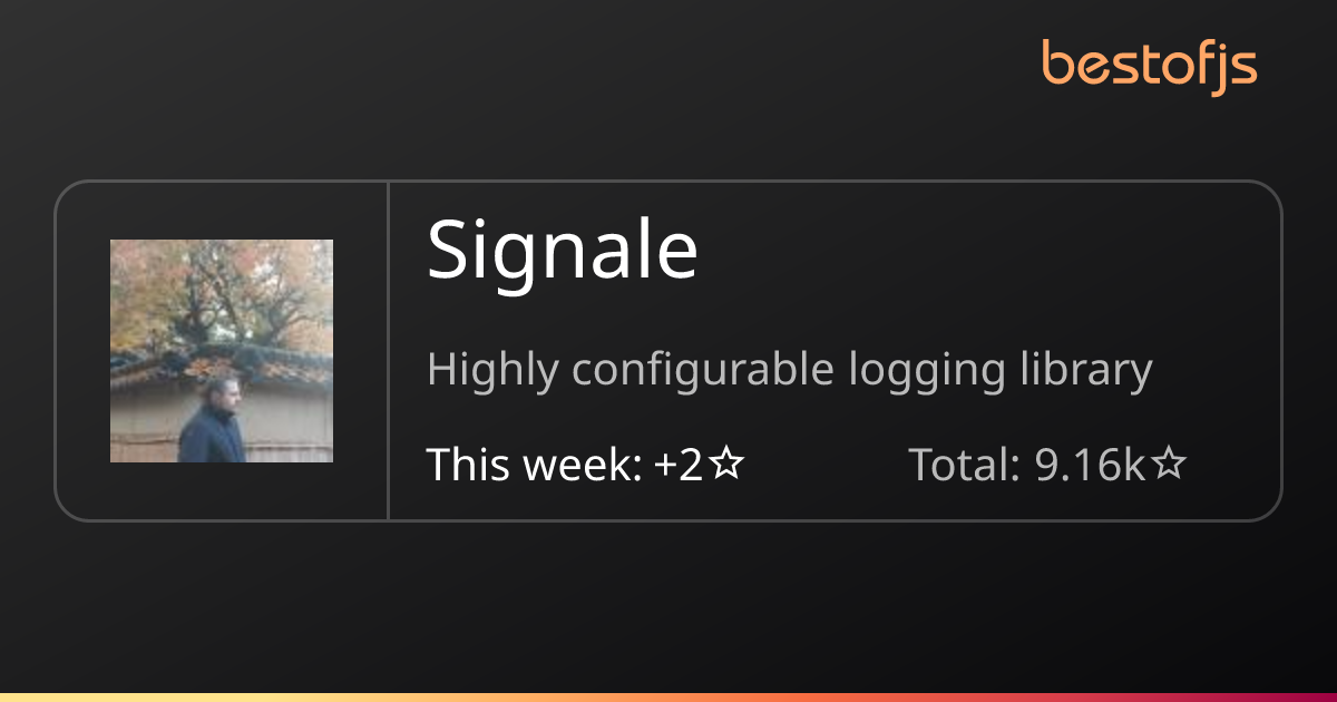 Best of JS • Signale