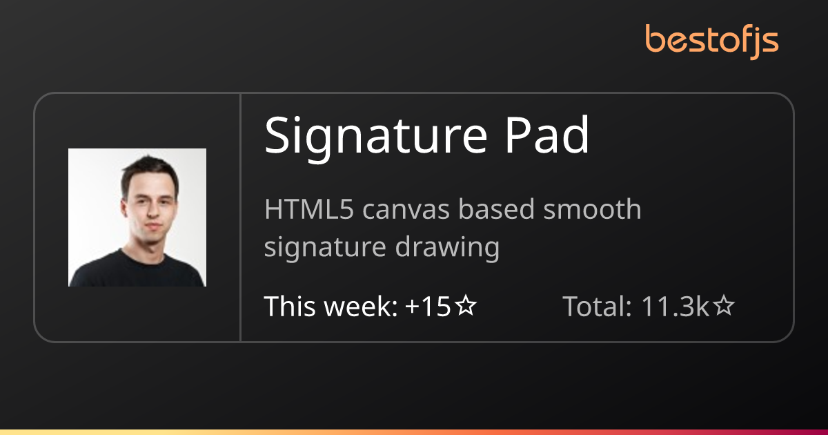 Best of JS • Signature Pad Best of JS • Signature Pad