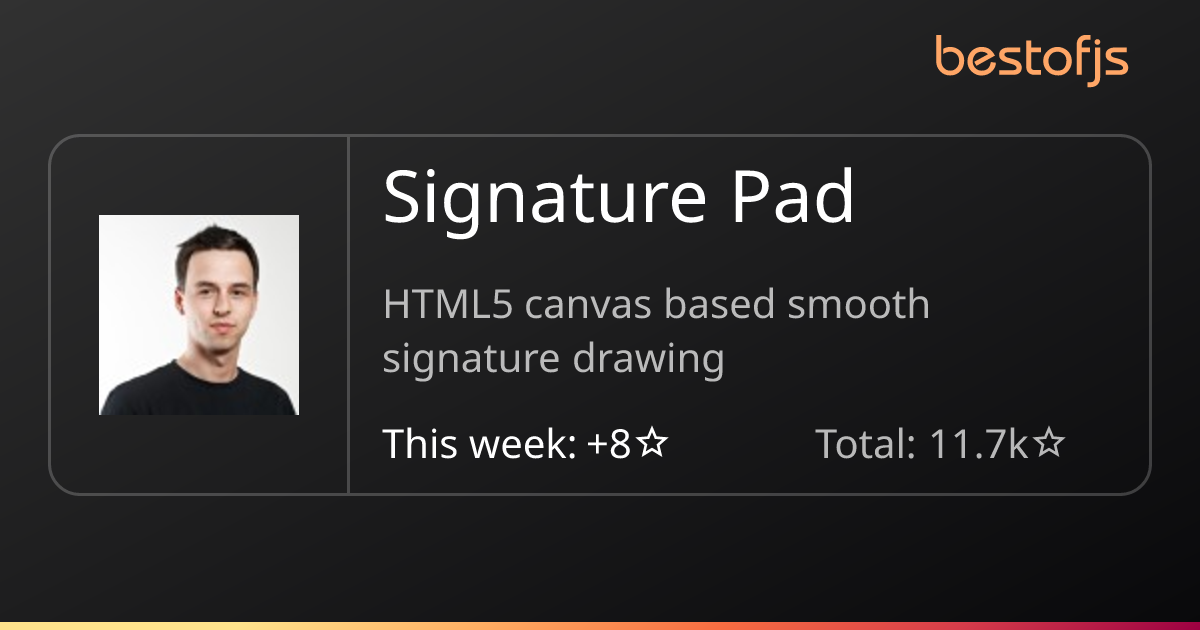 Best of JS • Signature Pad