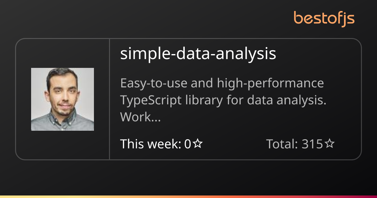 Best of JS • simple-data-analysis