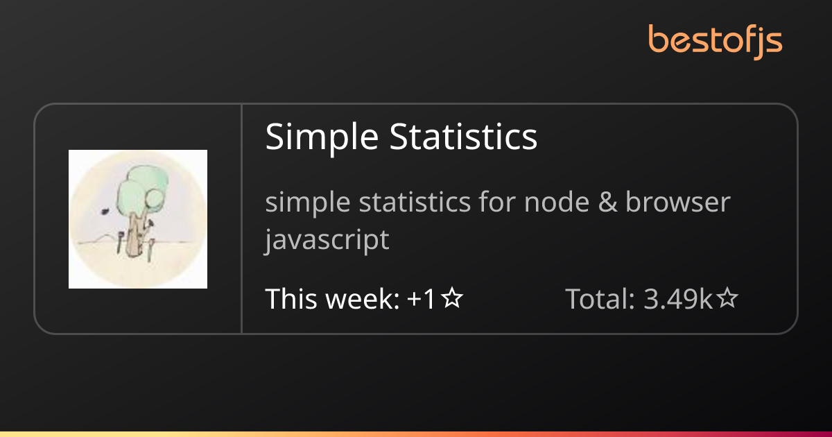Best of JS • Simple Statistics