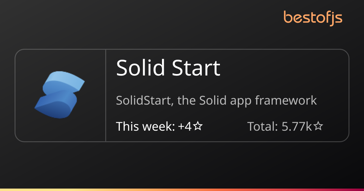 Best of JS • Solid Start