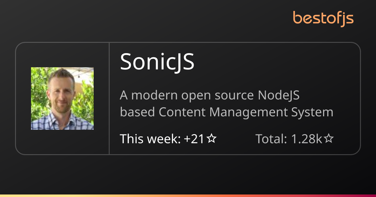 Best of JS • SonicJS