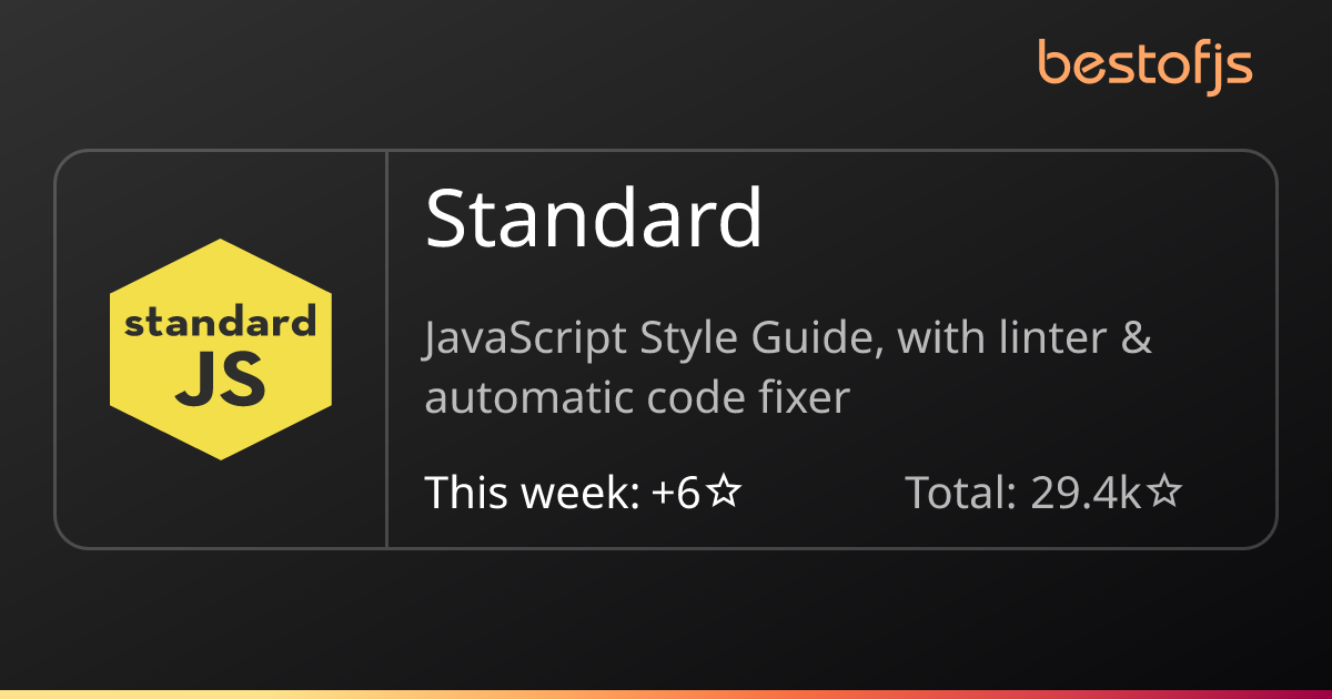 Best of JS • Standard