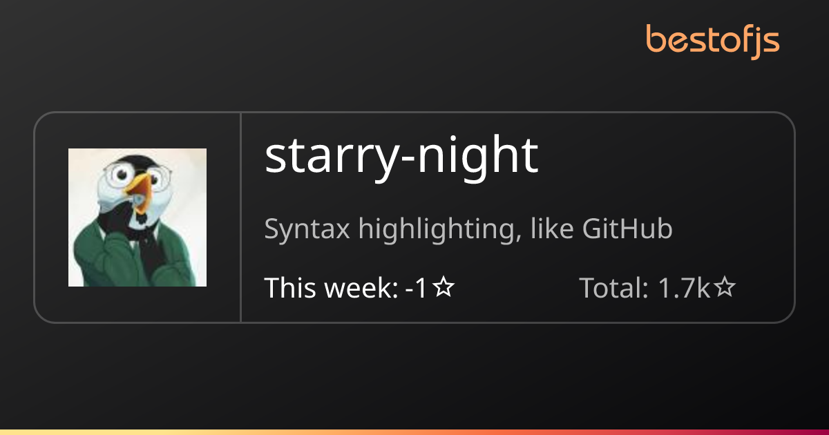 Best of JS • starry-night