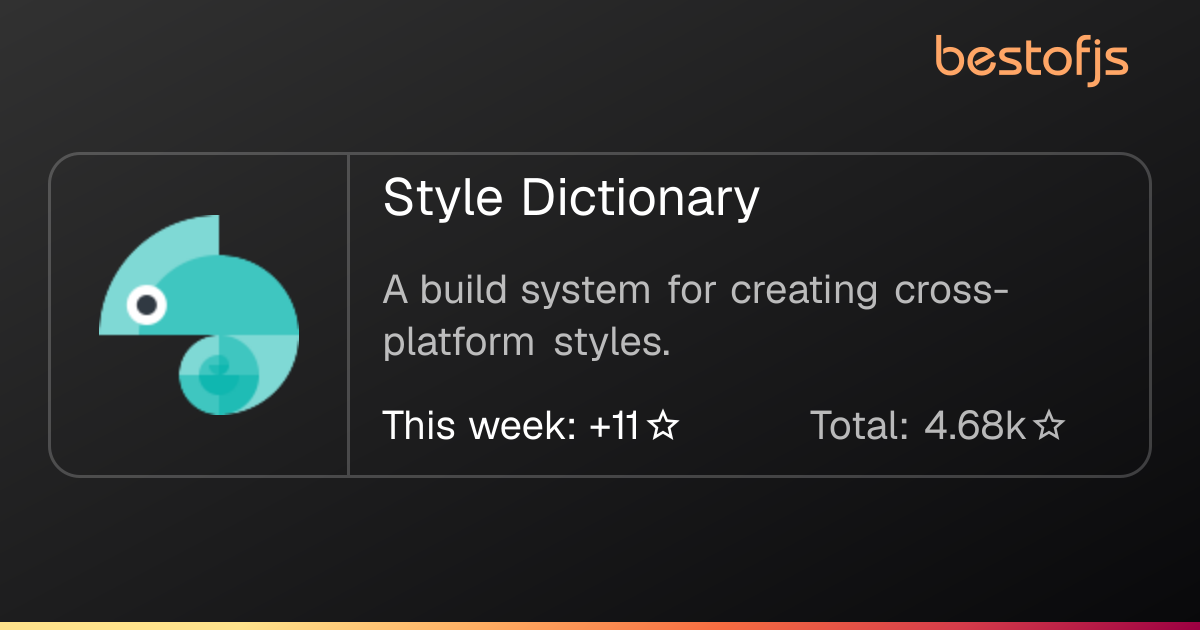Best of JS • Style Dictionary