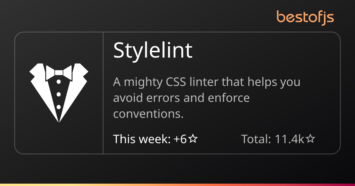 Best of JS • Stylelint