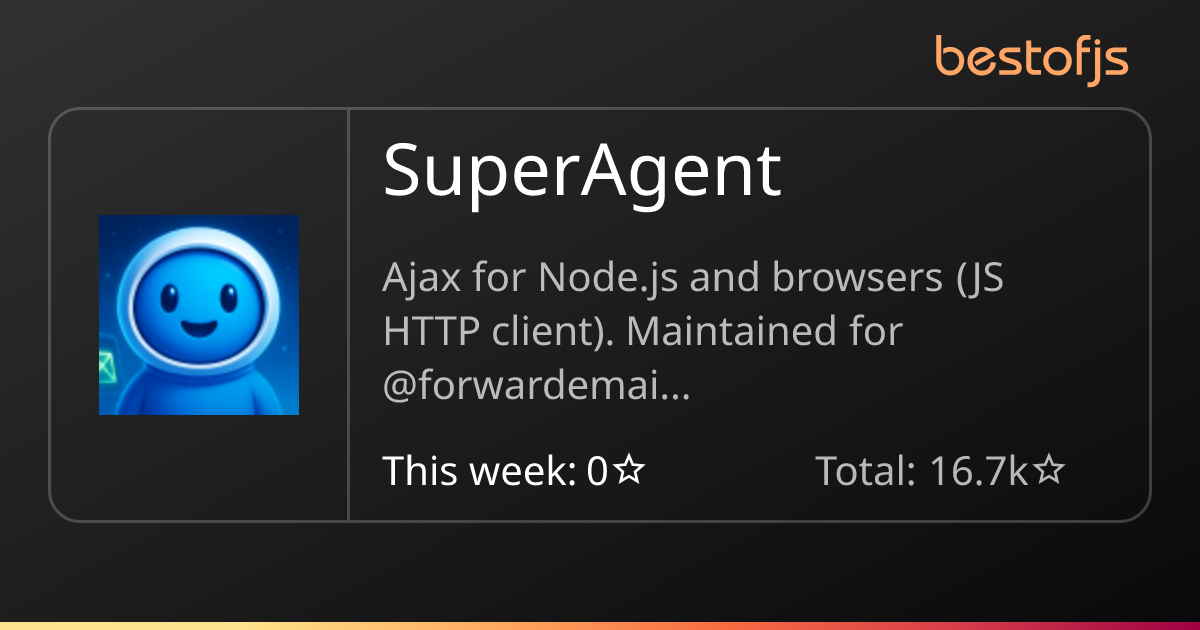 Best of JS • SuperAgent
