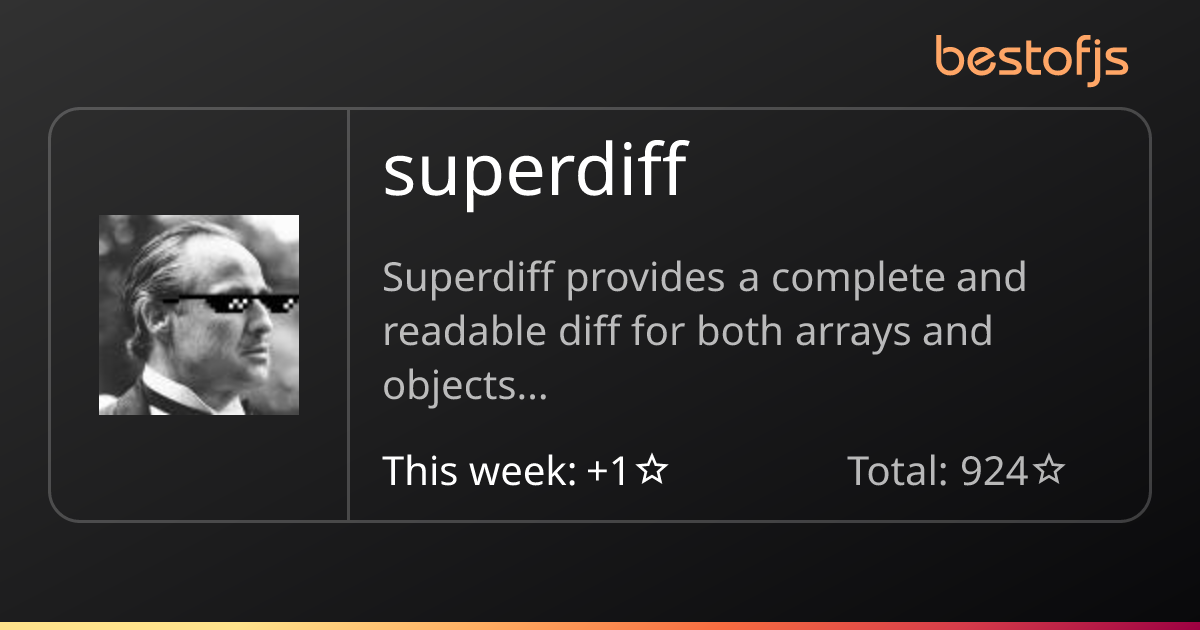 Best of JS • superdiff